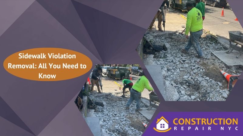 Sidewalk Violation Removal: All You Need to Know | Construction Repair NYC