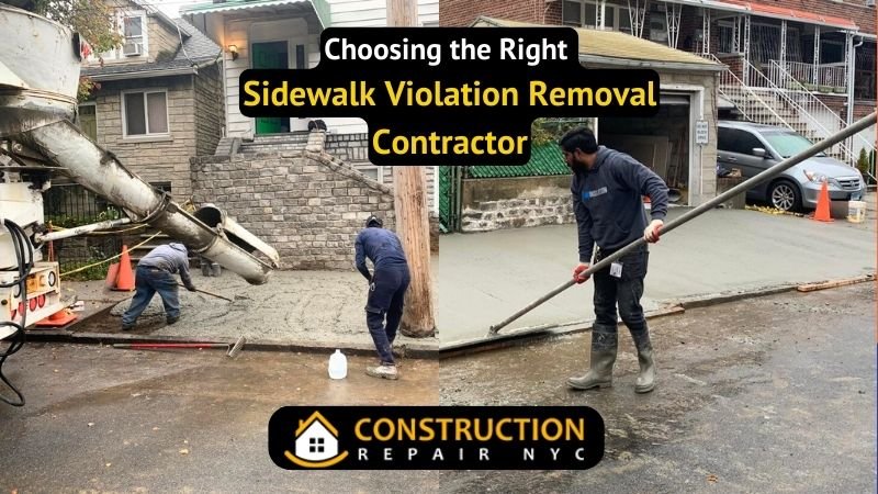 Choosing the Right Sidewalk Violation Removal Contractor | Construction ...